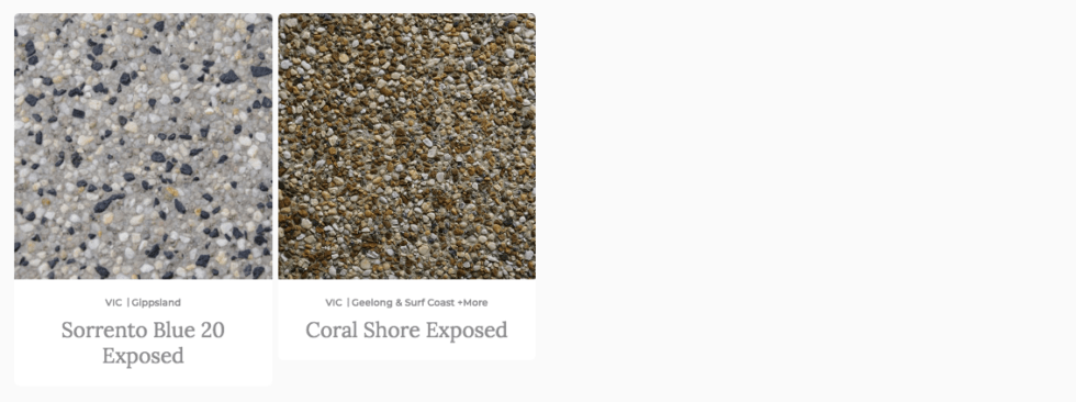 Exposed Aggregate Concrete Colours - JAK Concrete & Excavation